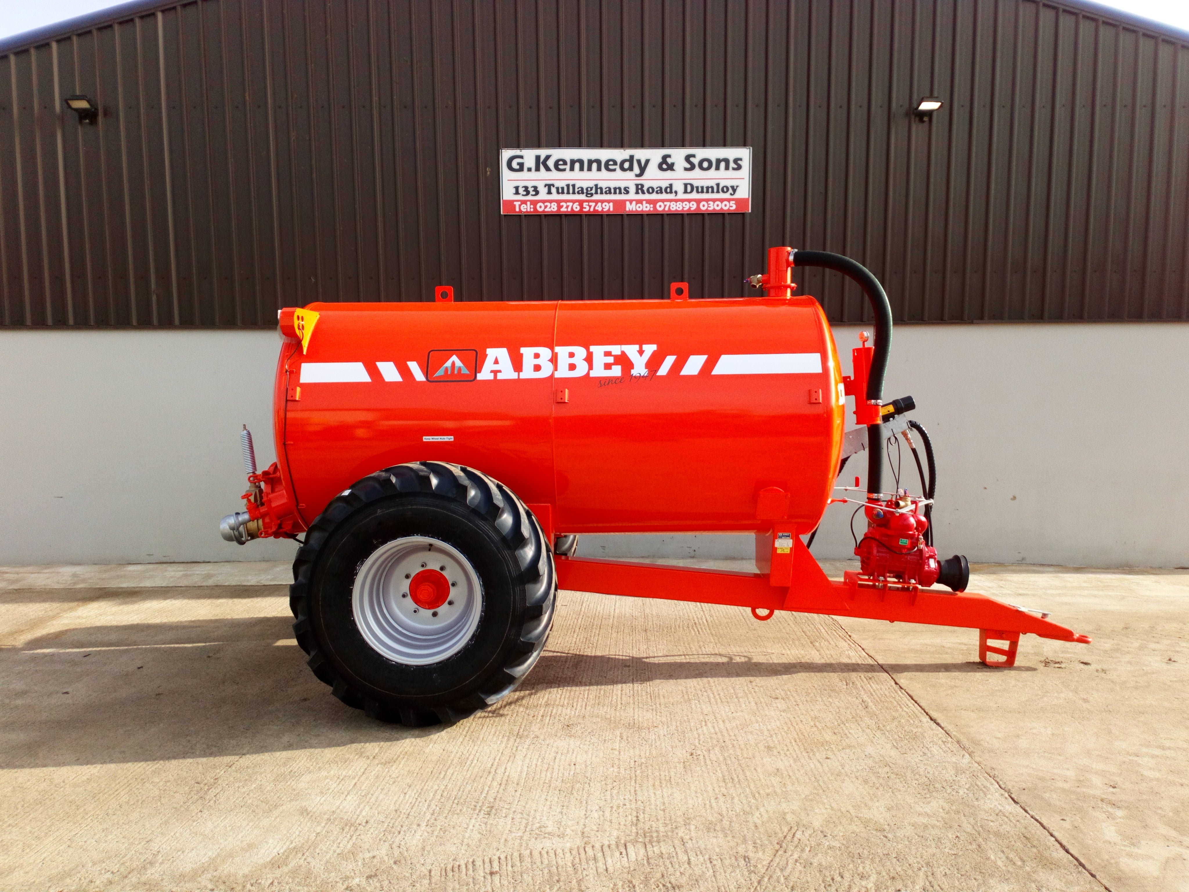 Abbey 1300 Gallon Slurry Tanker – Gerard Kennedy & Sons (Farm Machinery ...