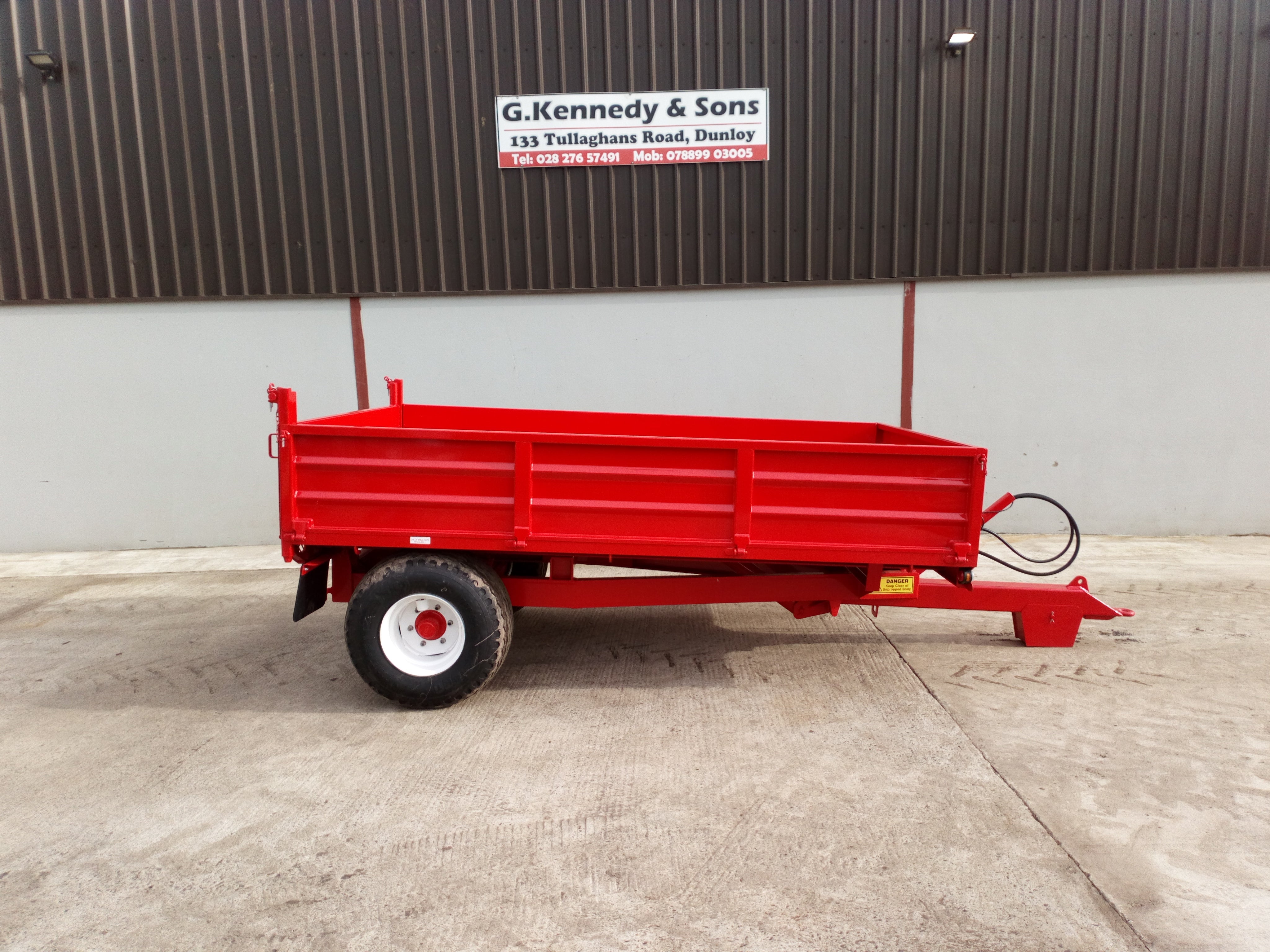 Woods 11x6'8 Tipping Trailer – Gerard Kennedy & Sons (Farm Machinery ...