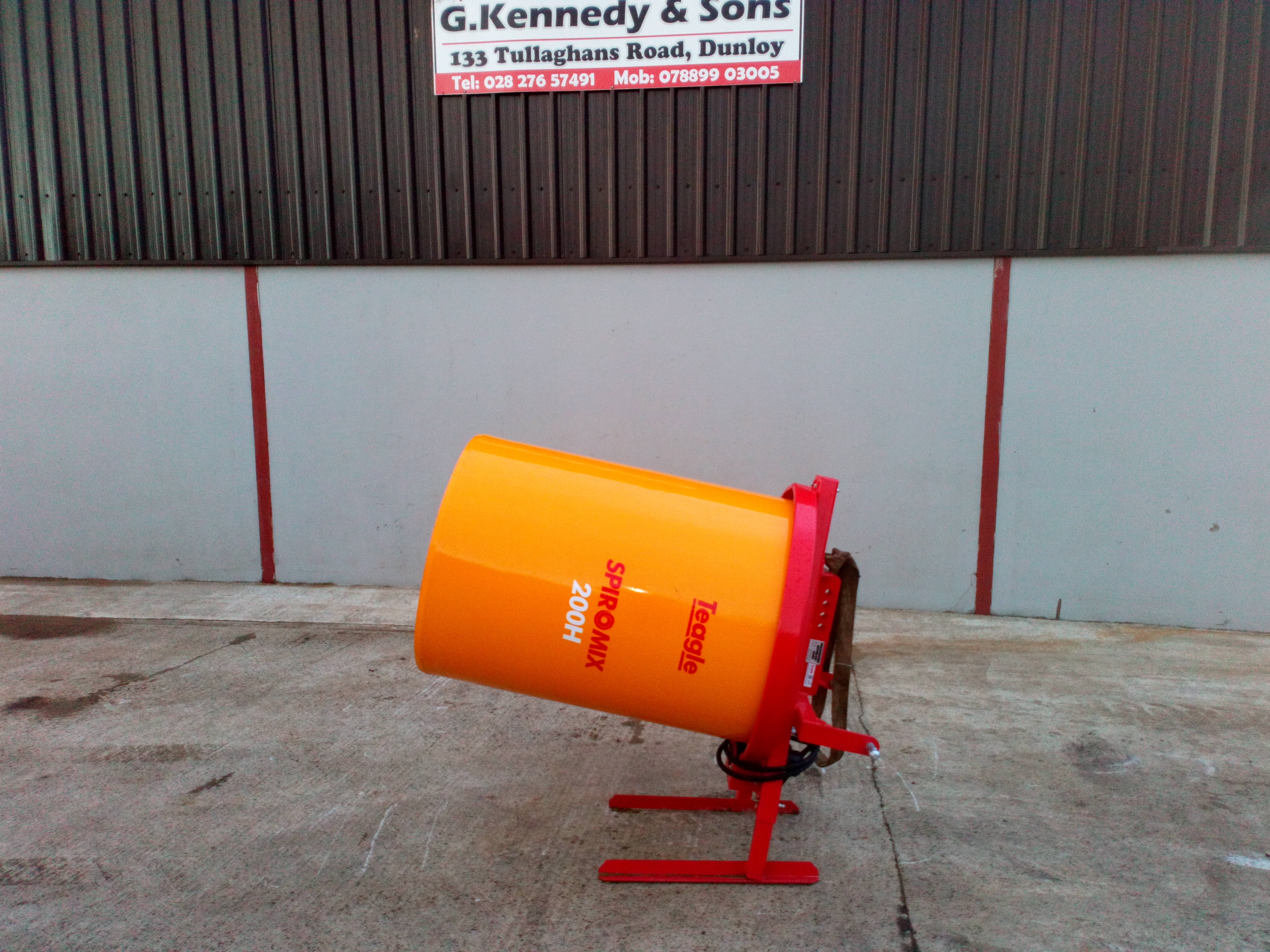 Teagle Spiromix Cement Mixer – Gerard Kennedy & Sons (Farm Machinery & Agri Equipment)
